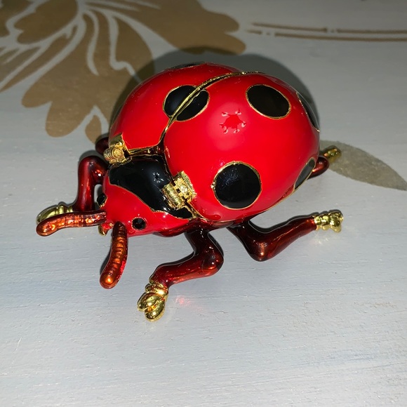 Vintage | Accessories | Vintage Ornate Ladybug Metal Trinket Box | Poshmark